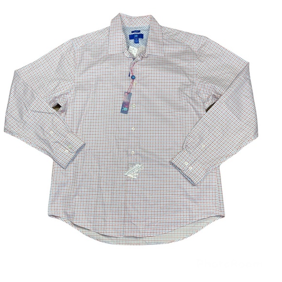 Egara | Shirts | Mens Warehouse Egara Noniron Shirt Blue Red Check Size ...